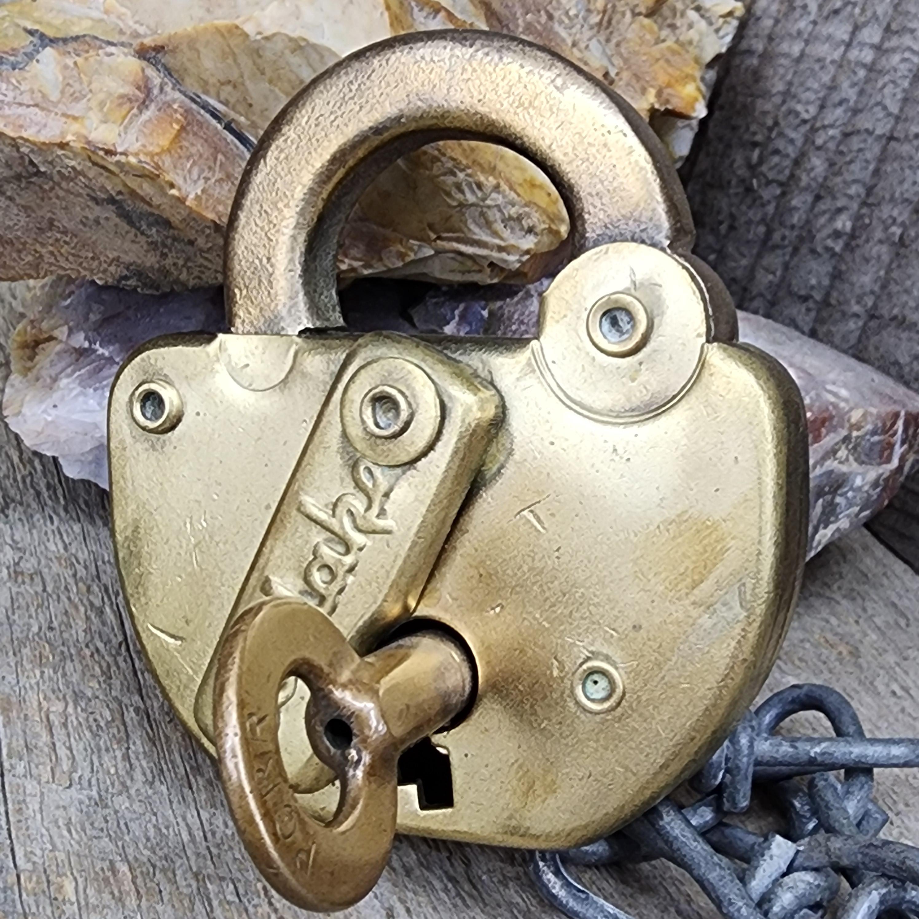 Vintage PCRR Brass Adlake Railroad Switch Lock Working Padlock ...