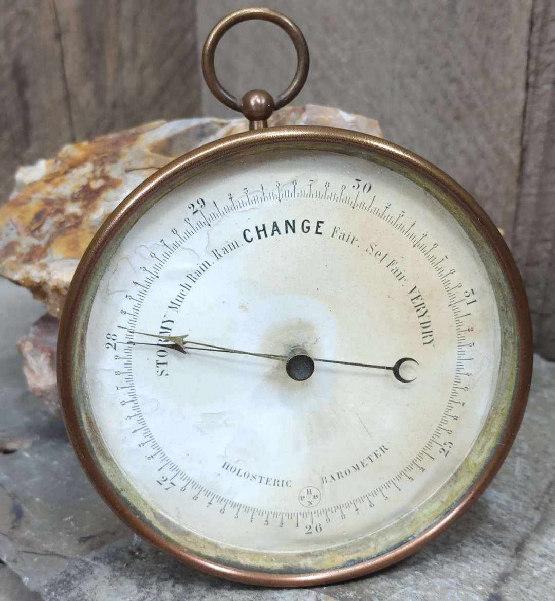Antique PHBN Holosteric Barometer Brass Cased France Made - Etsy