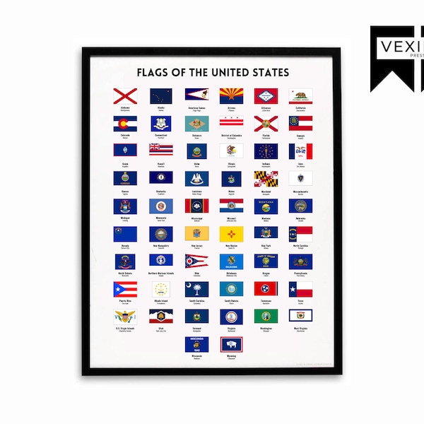 United States Territories Flags - Etsy