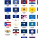 Flags of the United States Poster, US States Flags Printable, US Art ...
