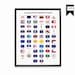 Flags of the United States Poster, US States Flags Printable, US Art ...