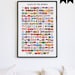 Flags of the World Poster: Educational Geography Art Print - Etsy