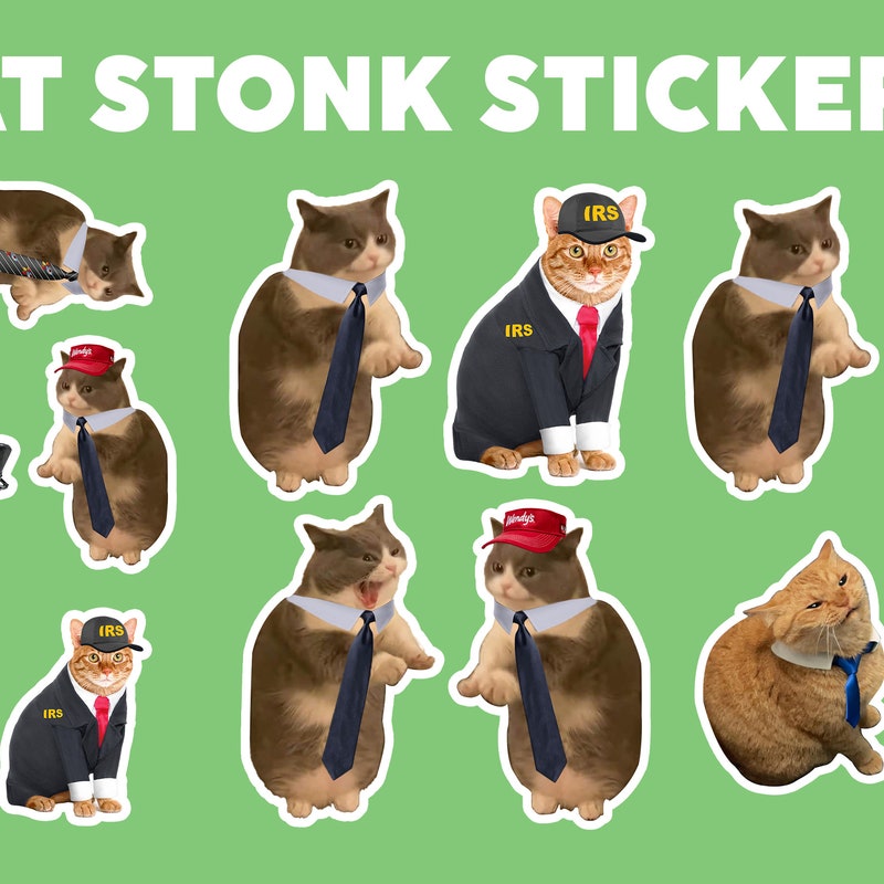 Cat Meme Stickers - Etsy