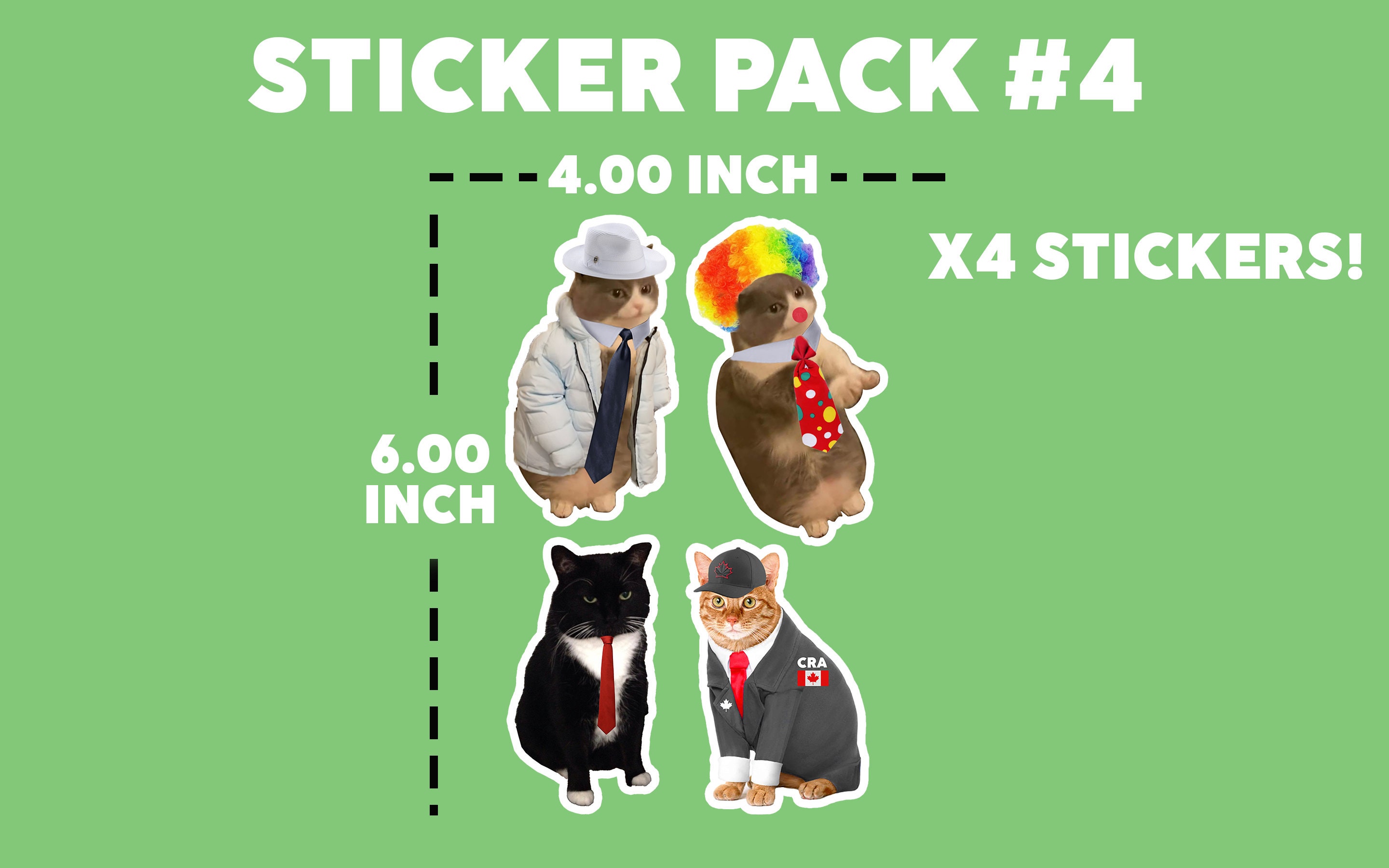 Stock Cat Vinyl Stickers - Etsy