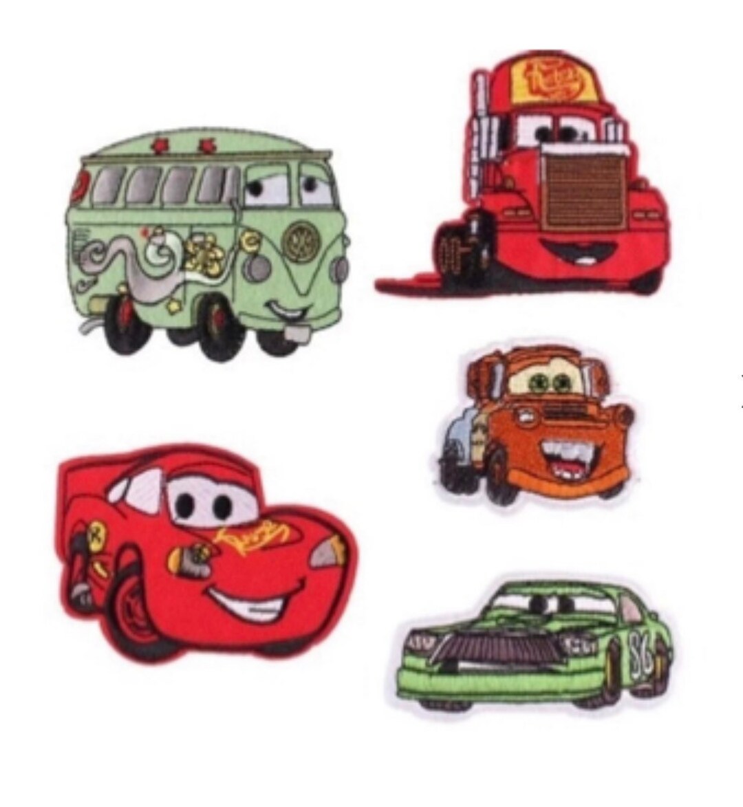 5pc Cars Appliques Bundle - Etsy