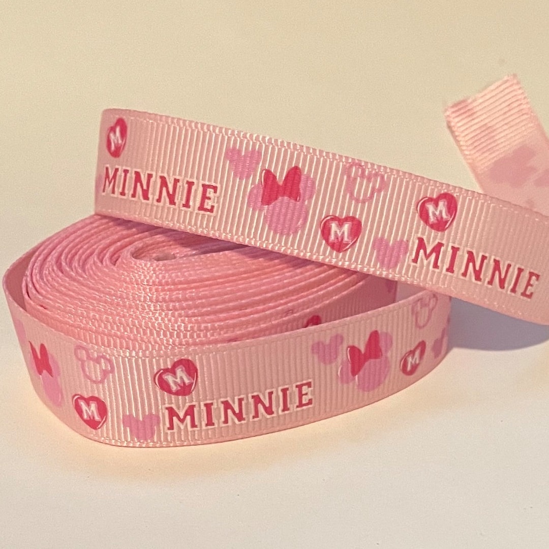 5/8 Minnie Mouse Grosgrain Ribbon by the Yard - Etsy