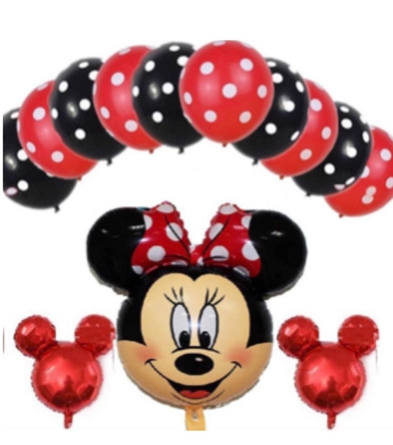 13pc Minnie Mouse Balloons - Etsy