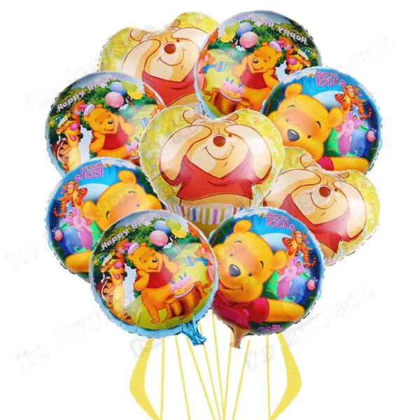 Winnie the Pooh Mylar Balloons - Etsy