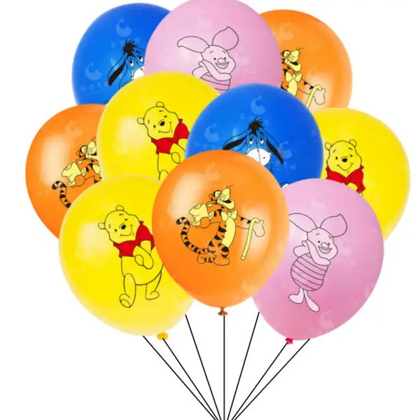 Winnie the Pooh Balloons - Etsy