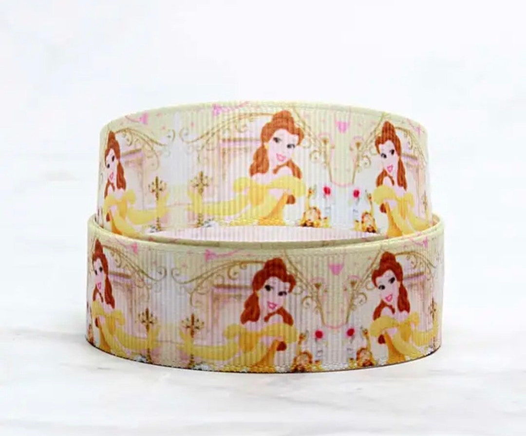 1 Princesses Belle Grosgrain Ribbon by the Yard - Etsy