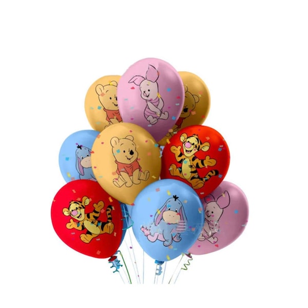 Winnie the Pooh Balloons - Etsy