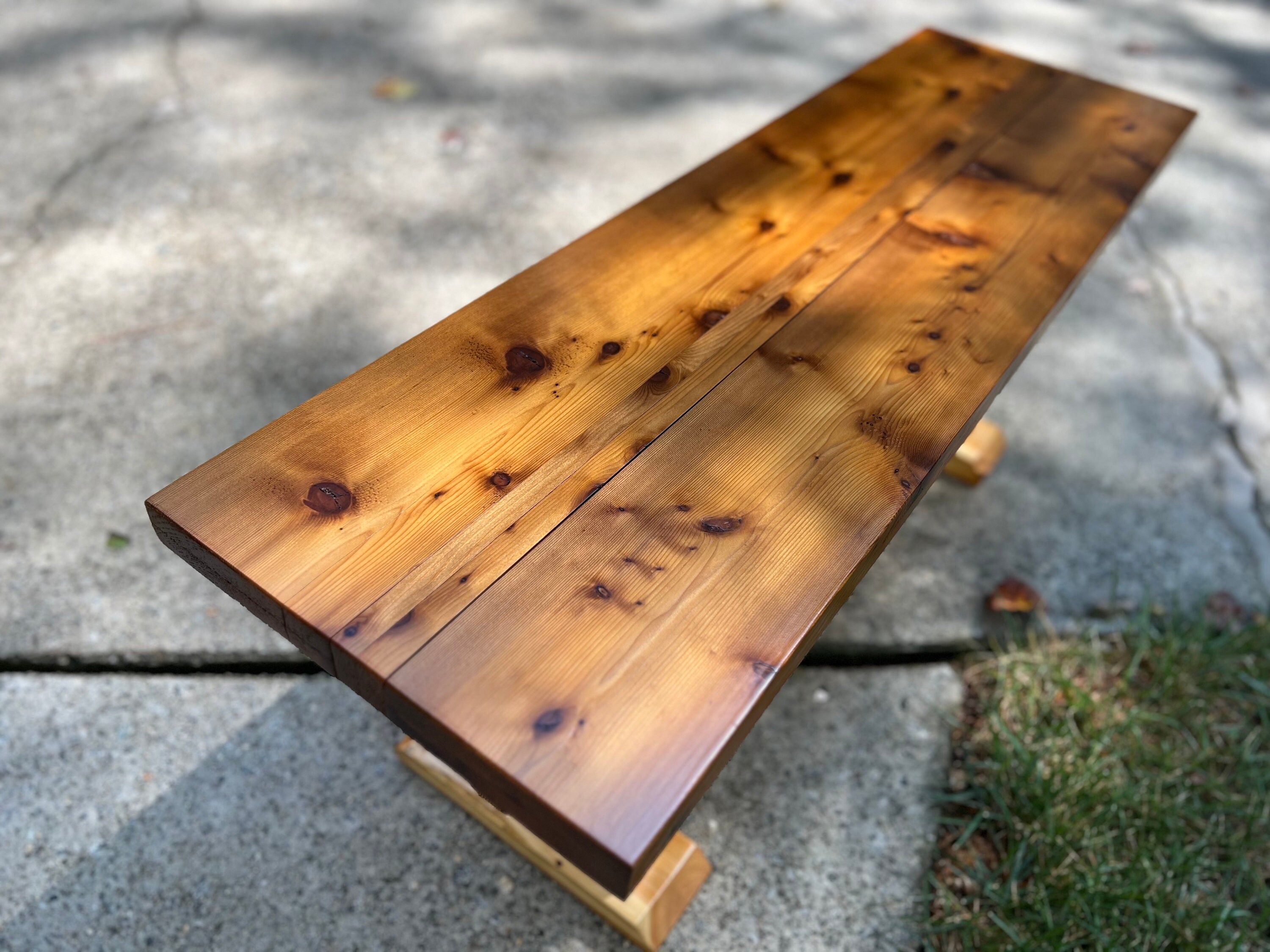 Asian Inspired Cedar Outdoor Bench - Etsy