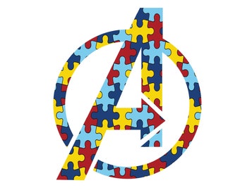 Avengers Autism Logo Png - Etsy