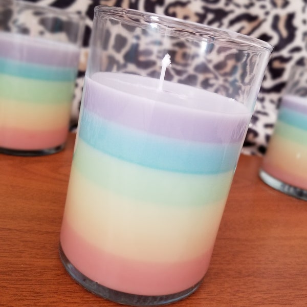 Rainbow Candle - Etsy