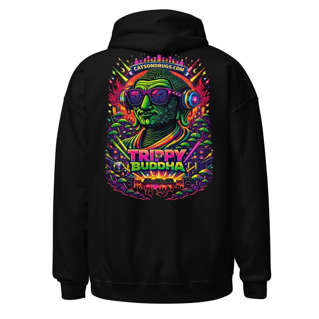 Psychedelic Outfit | Psychedelic Hoodie | Trippy Buddha Hoodie ...