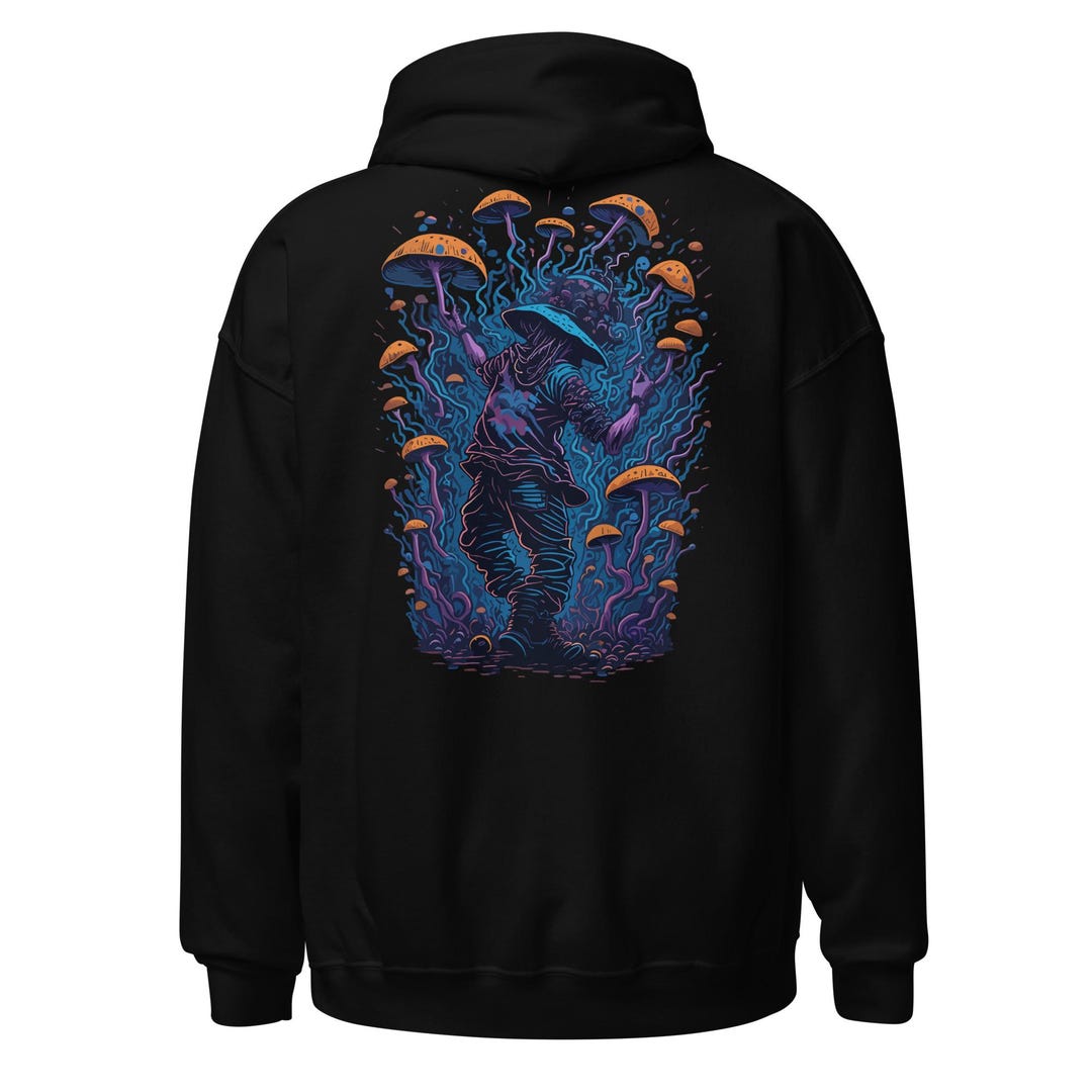 Psy Trance Wear Psychedelic Rave Girl Trance Hoodie for Music Lovers ...