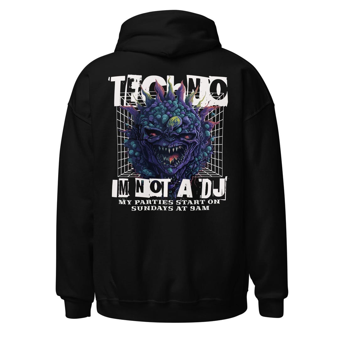Rave Outfit | Rave Hoodie | I'm Not a DJ | CATSONDRUGS.COM | Techno ...