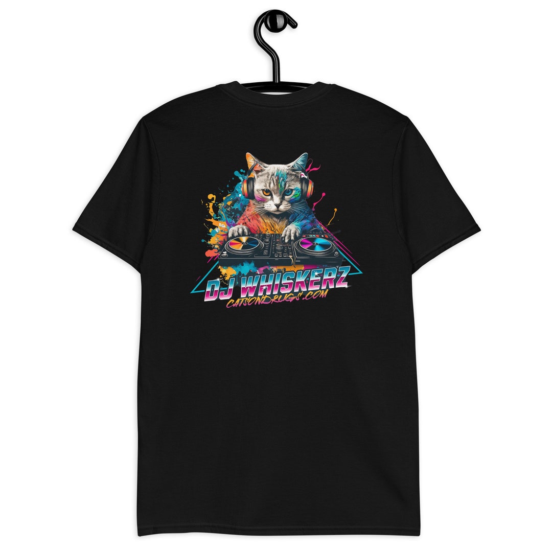Rave Outfit Rave T-shirt DJ Whiskerz CATSONDRUGS.COM Techno T-shirt ...