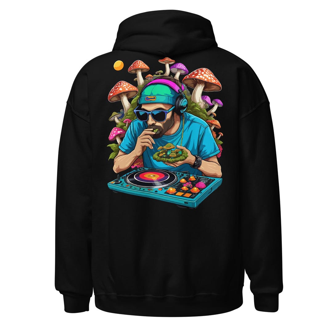 Rave Outfit | Rave Hoodie | Psychedelic Rave DJ | CATSONDRUGS.COM ...