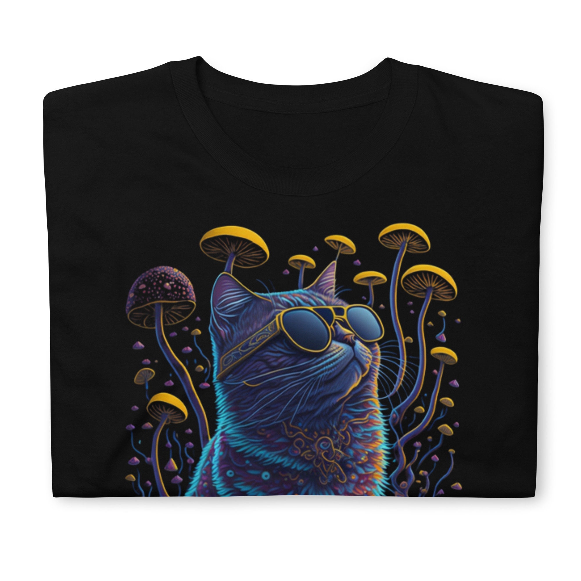 Techno Cat T-shirt Catsondrugs.com Psychedelic, Trippy,love, Acid,lsd ...