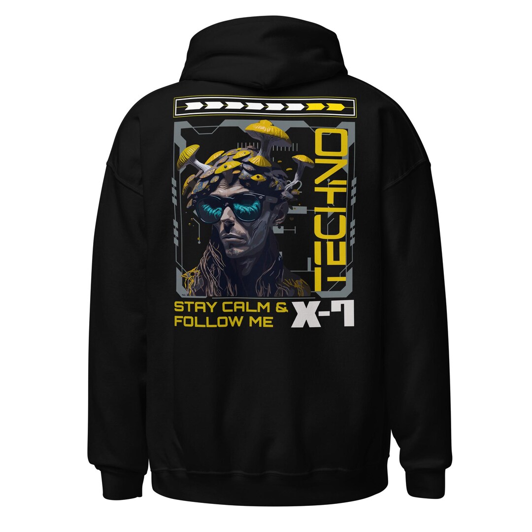 Techno Outfit | Techno Hoodie | Stay Calm & Keep Dancing | CATSONDRUGS ...