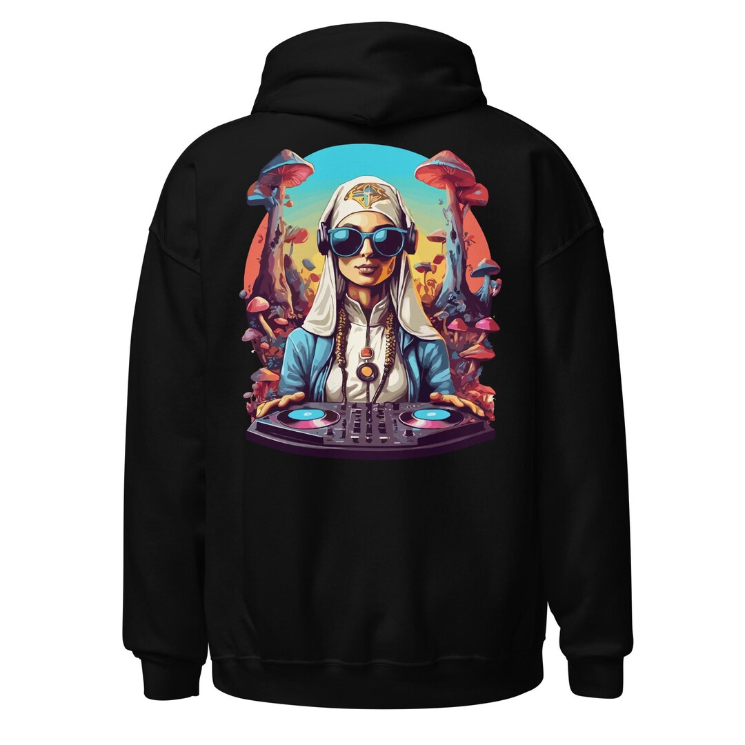 Rave Outfit | Rave Hoodie | Rave Nun | CATSONDRUGS.COM | Techno Hoodie ...