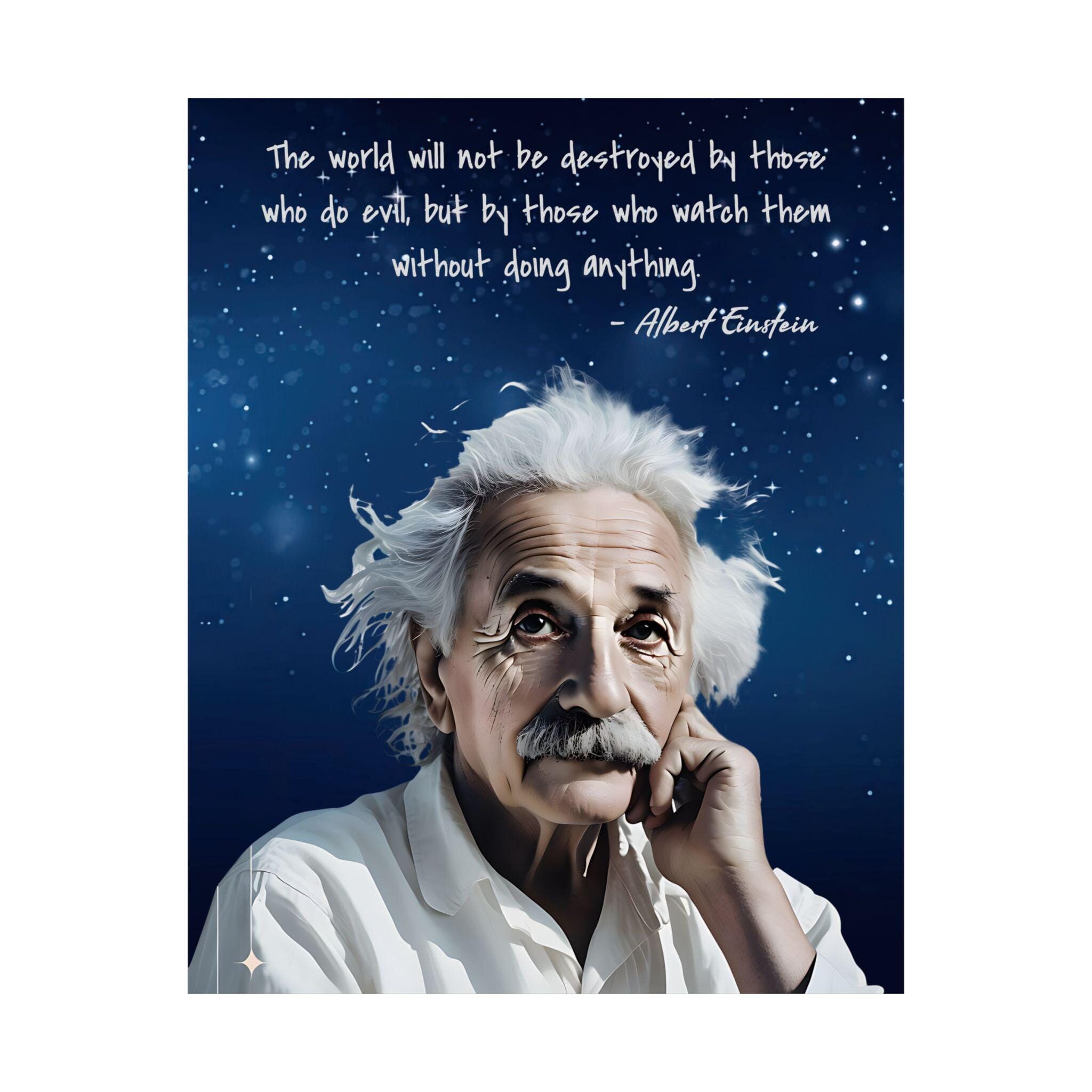 Einstein Quote, Matte Posters, Albert Einstein Poster, Science Lover ...