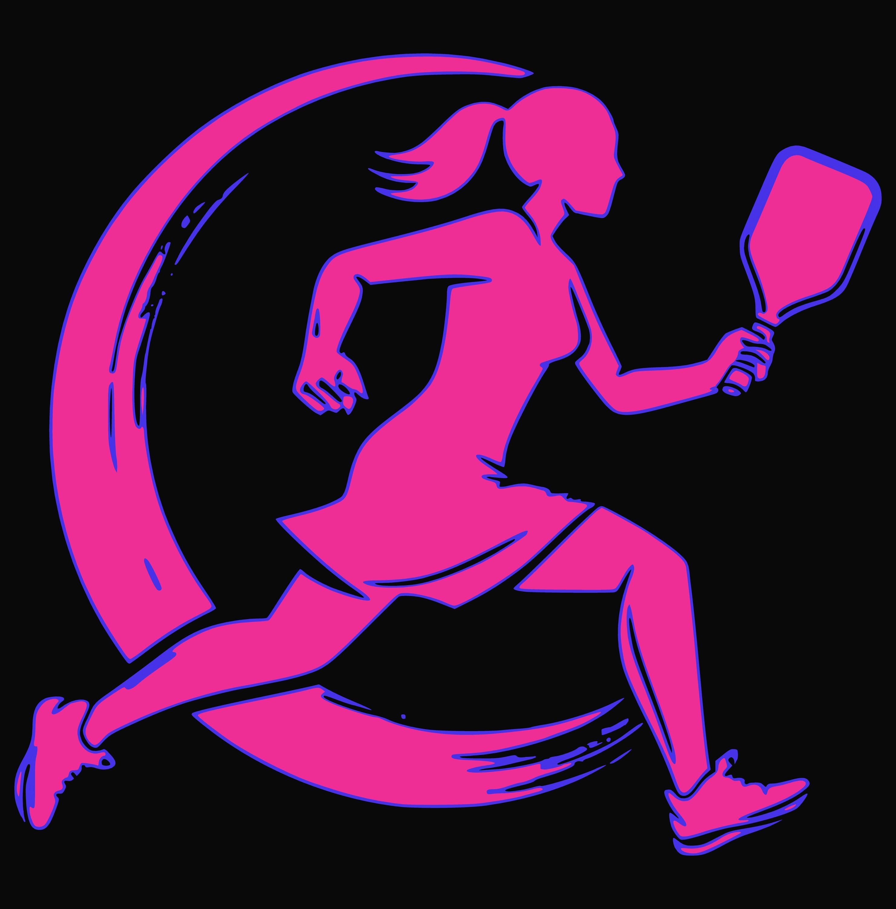 Pickleball Player PNG and SVG, Female Pickleball Player Silhouette for ...
