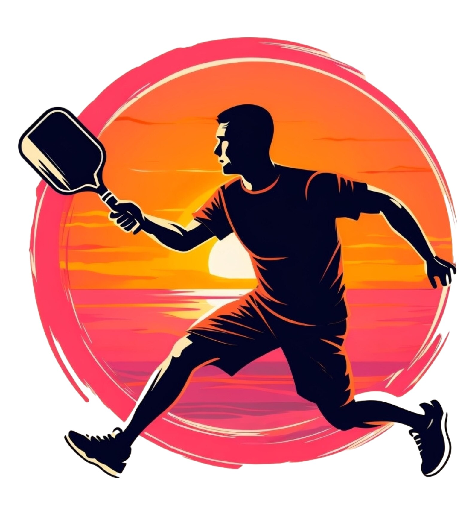 Pickleball Player PNG, Male Pickleball Player Clipart, Pickleball ...