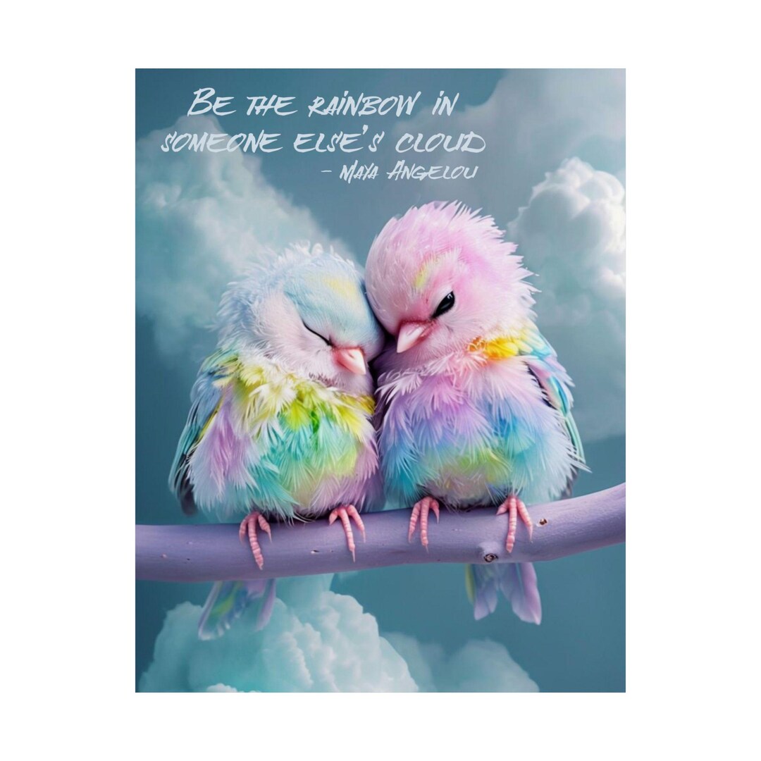 Inspirational Matte Vertical Posters Maya Angelou Quote, Wall Art ...