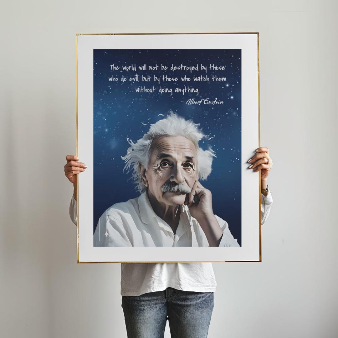 Einstein Quote, Matte Posters, Albert Einstein Poster, Science Lover ...