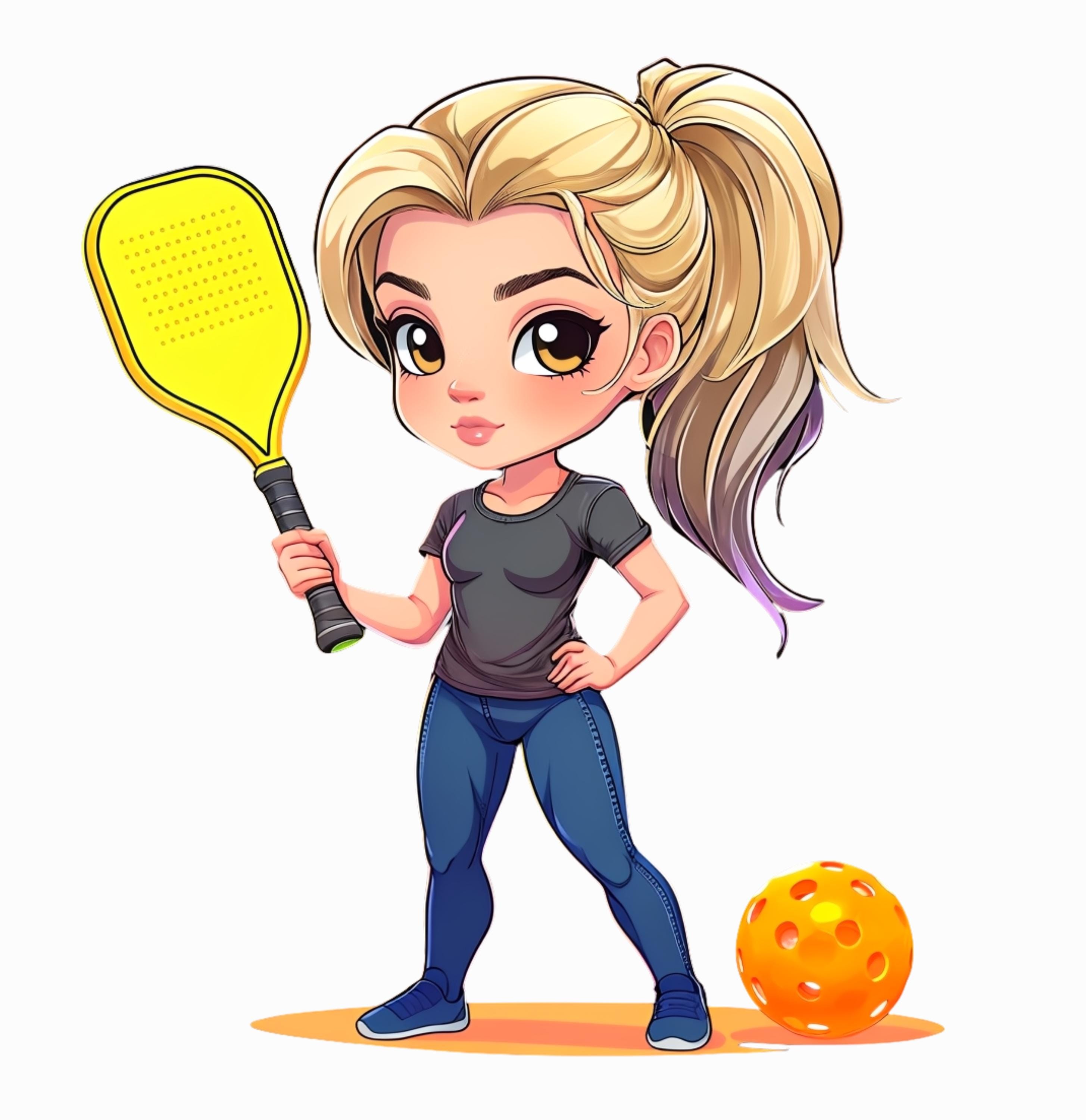 Women's Pickleball PNG, Cute Pickleball Clipart, Digital Download ...