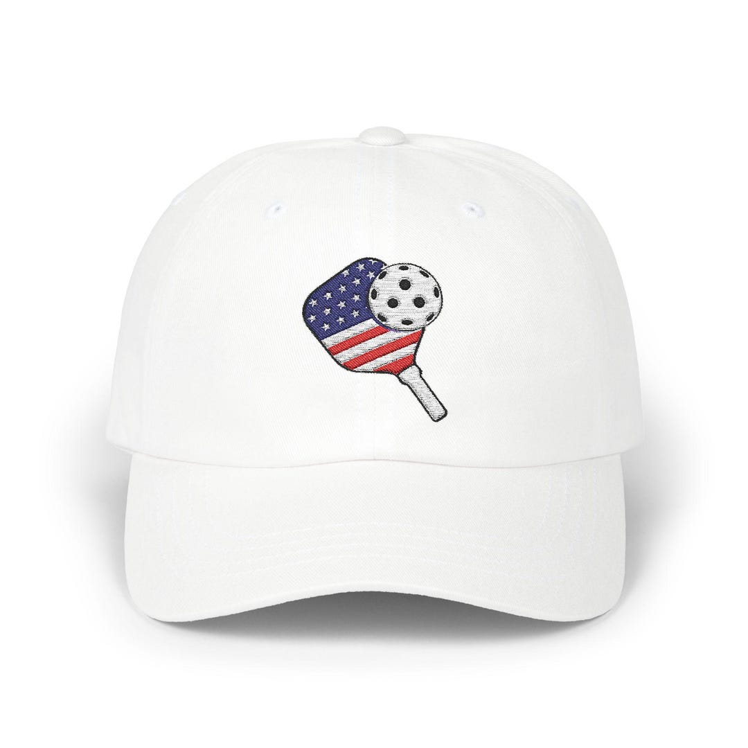 Patriotic Pickleball Cap, Embroidered Pickleball Hat, American Flag ...