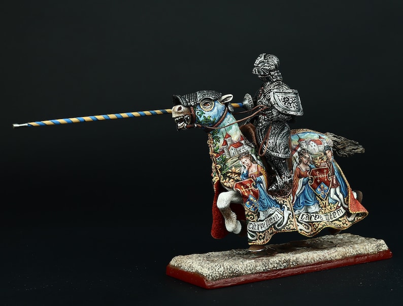 Tin Soldier Museum TOP Medieval Knight in Tournament Armor - Etsy