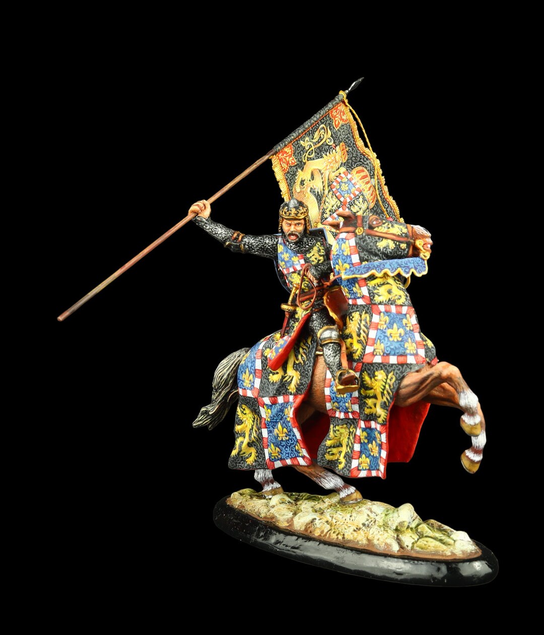 Tin Soldier Museum (TOP) Medieval Knight With Standard, XIII C. 54 Mm ...