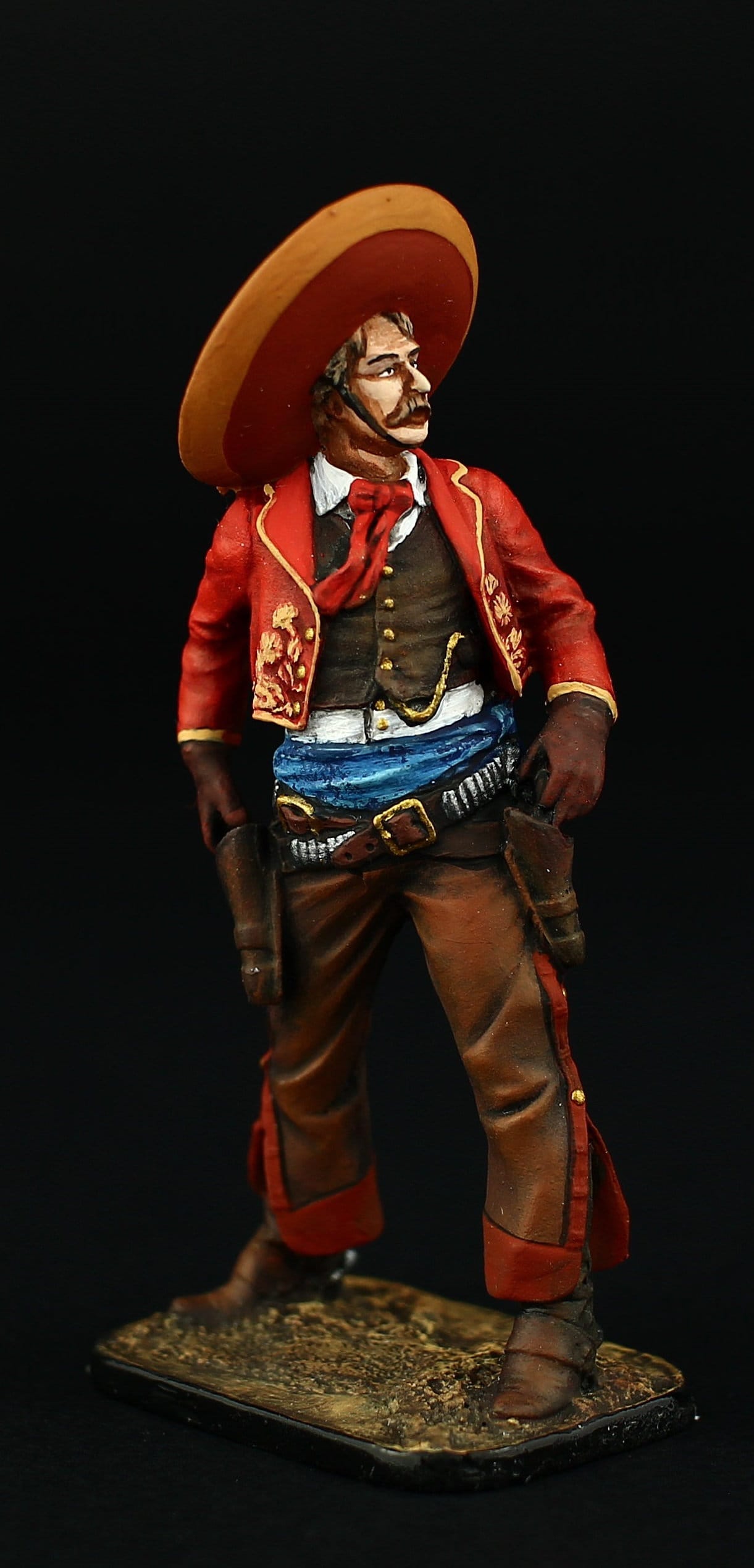 Tin Soldier Collectible Mexican Gunfighter 54 Mm Old West: - Etsy