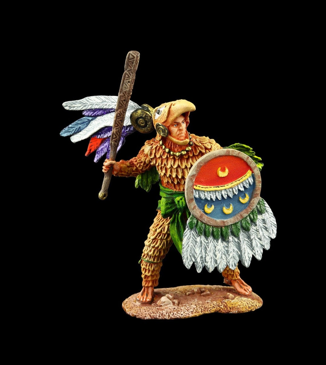 Tin Soldier Collectible Aztec Eagle Warrior, XIV-XVI Cc. 54 Mm New ...