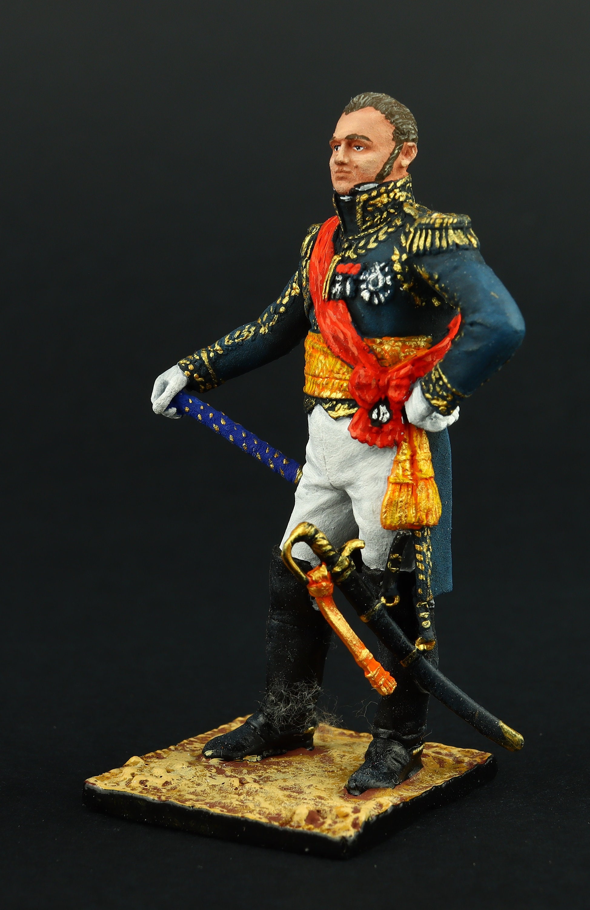 Tin Soldier Collectible Marshal Claude-victor Perrin 54 Mm - Etsy