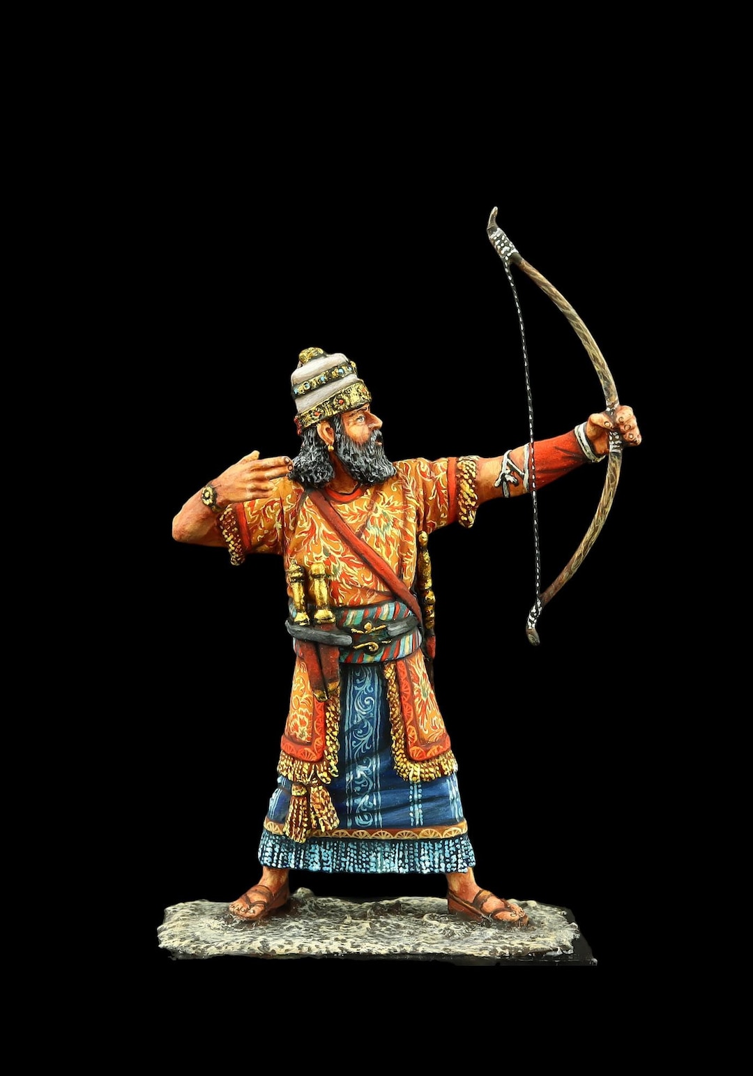 Tin Soldier Museum (TOP) Assyrian Archer 54 Mm Antique World: Assyria ...