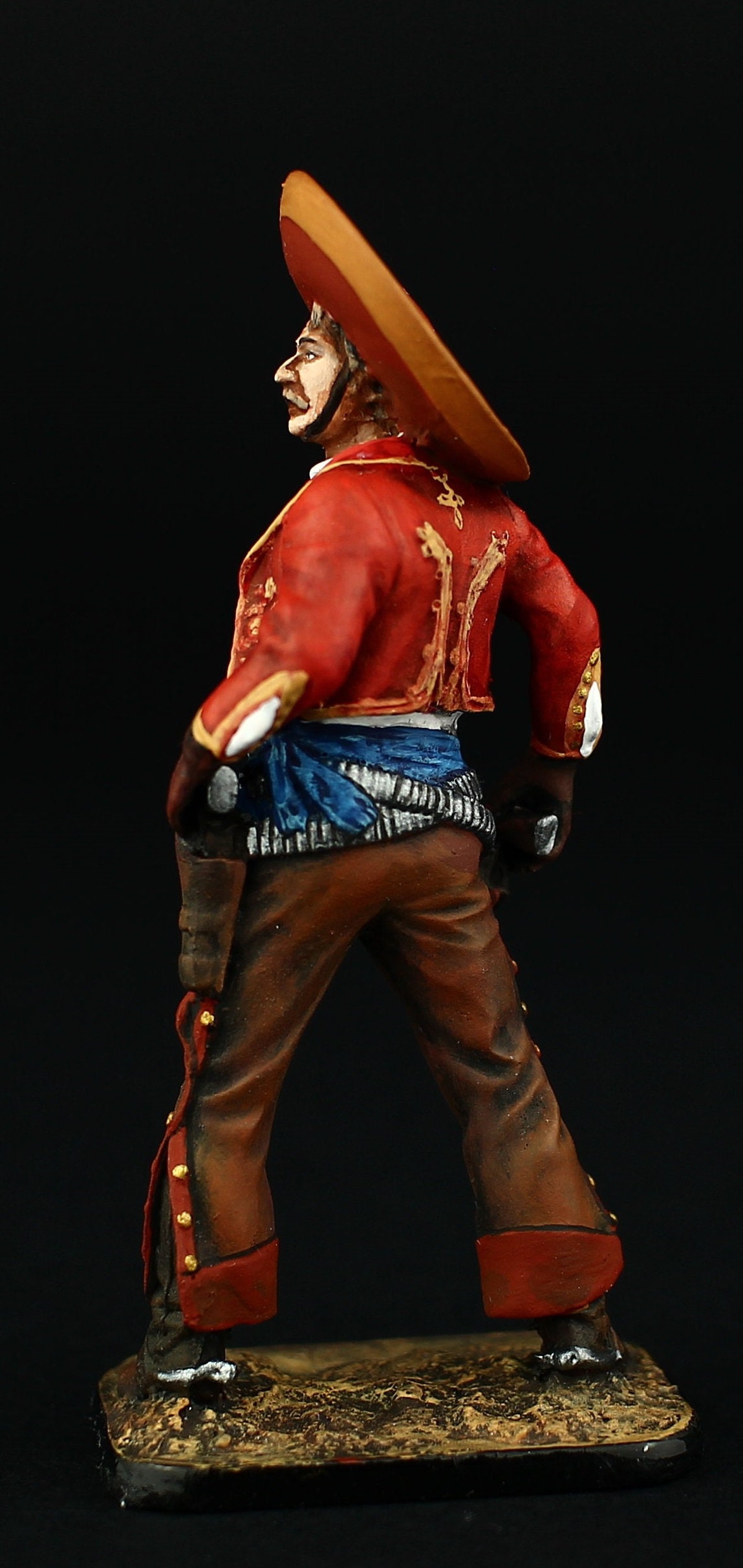Tin Soldier Collectible Mexican Gunfighter 54 Mm Old West: - Etsy