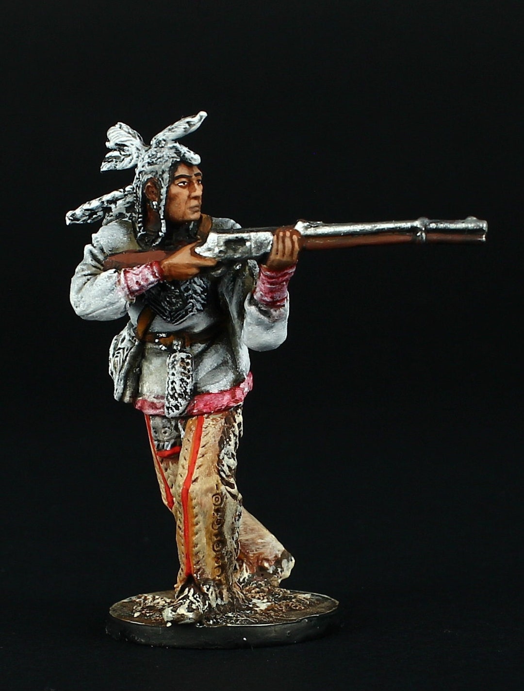 Tin Soldier Collectible American Indian With Rifle 54 Mm American ...