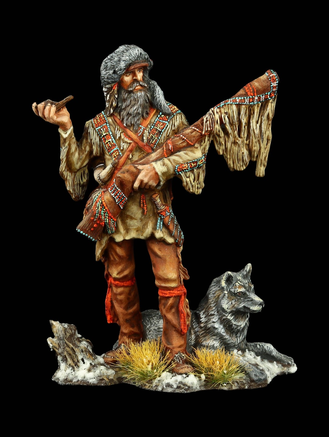 Tin Soldier Museum (TOP) American Trapper, XVIII-XIX Cc. 54 Mm Old West ...