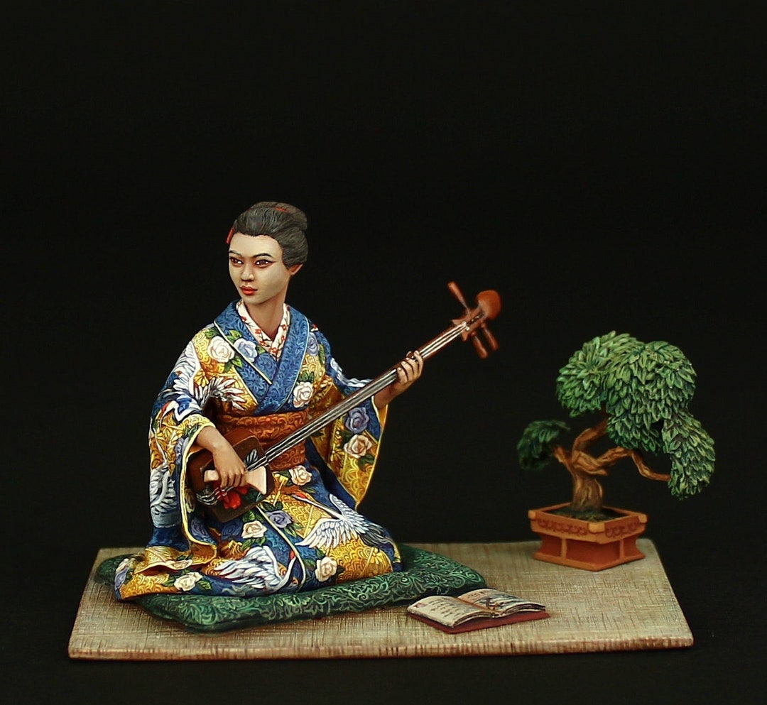 Tin Soldier Museum (TOP) Geisha Series: Music 75 Mm Medieval Japan ...