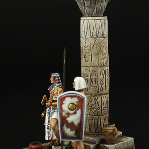 Tin Soldier Museum (TOP) Pharaoh Ramses II With a Bodyguard 54 Mm ...