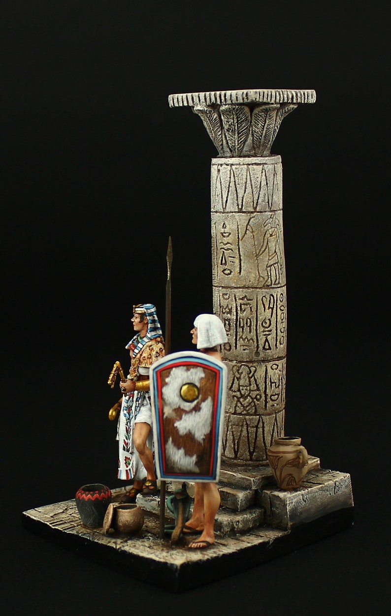 Tin Soldier Museum (TOP) Pharaoh Ramses II With a Bodyguard 54 Mm ...