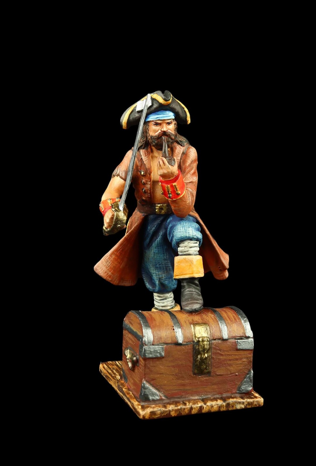 Tin Soldier Collectible Crazy Pirate With Trunk Sea 54 Mm New World ...