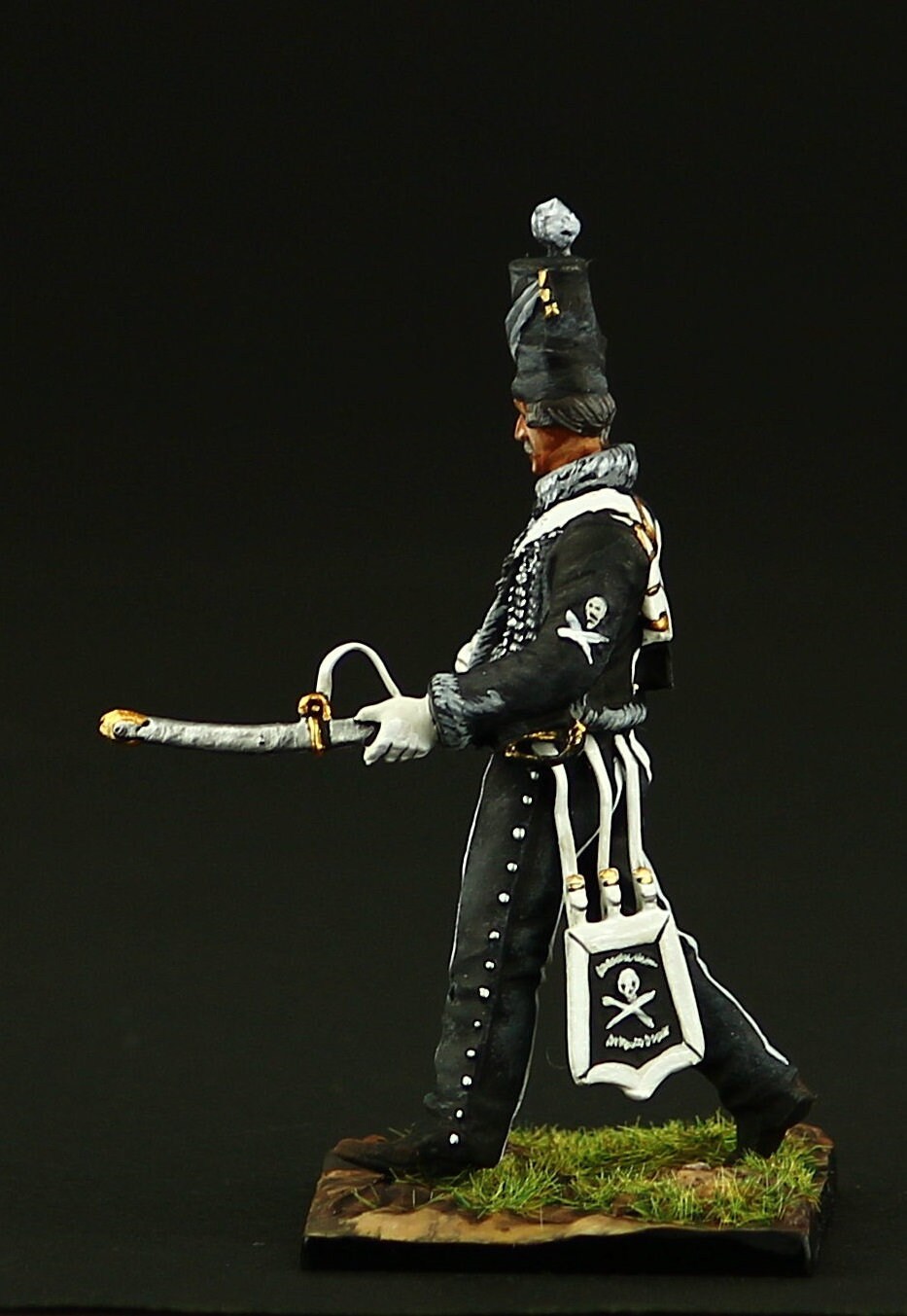 Tin Soldier Collectible Death Hussar 54 Mm Napoleonic Wars - Etsy