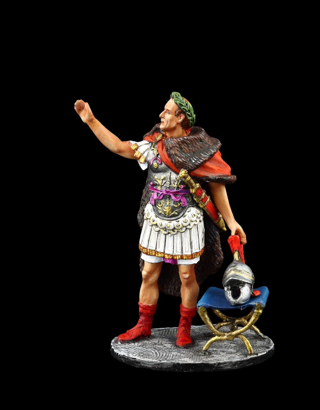 Tin Soldier Collectible Caius Julius Caesar 54 Mm Ancient Rome - Etsy