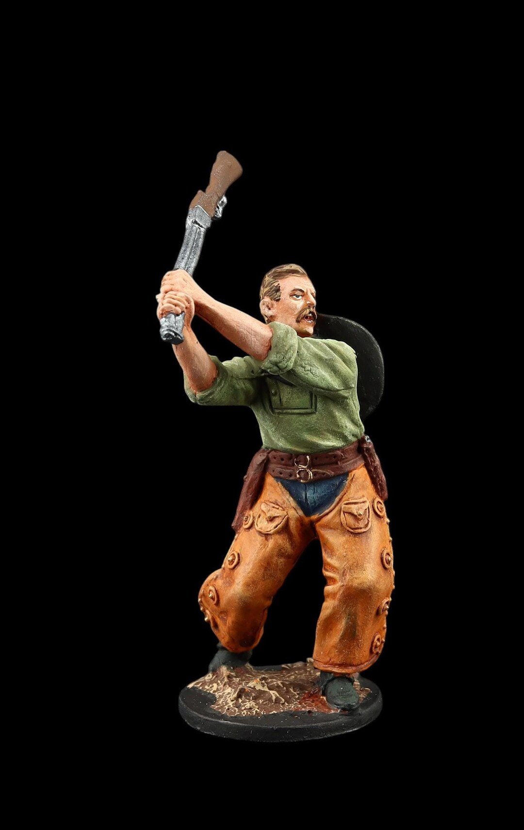 Tin Soldier Collectible Fighting Cowboy With a Rifle 54 Mm Old West ...