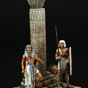 Tin Soldier Museum (TOP) Pharaoh Ramses II With a Bodyguard 54 Mm ...